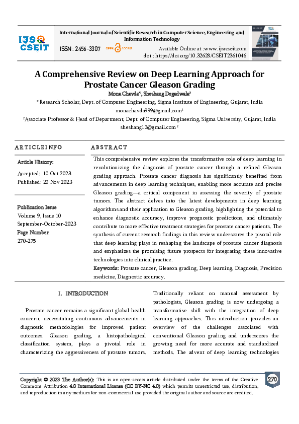 (PDF) A Comprehensive Review on Deep Learning Approach for Prostate Cancer Gleason Grading