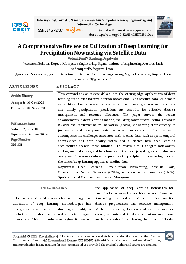 (PDF) A Comprehensive Review on Utilization of Deep Learning for Precipitation Nowcasting via ...