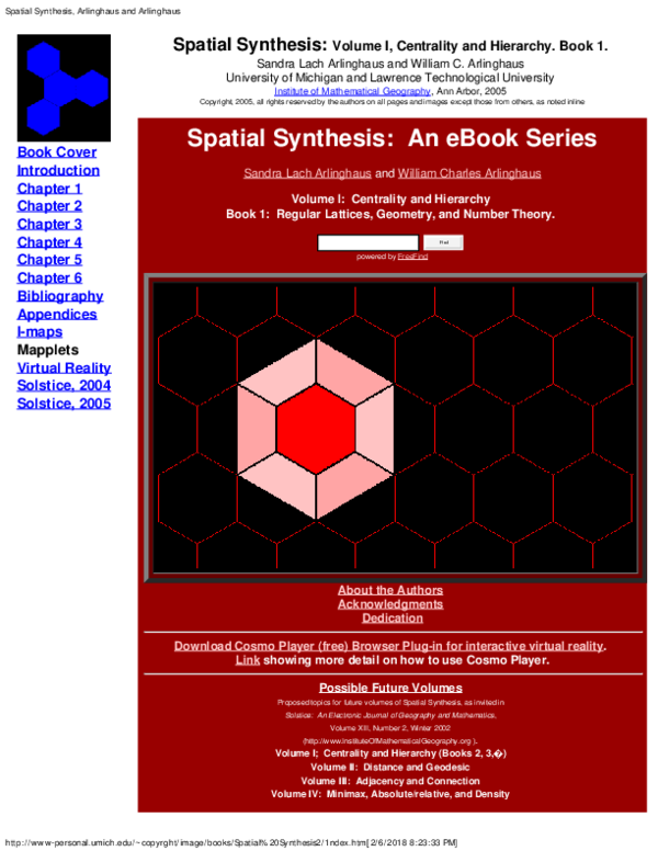 (PDF) Spatial Synthesis: Centrality and Hierarchy