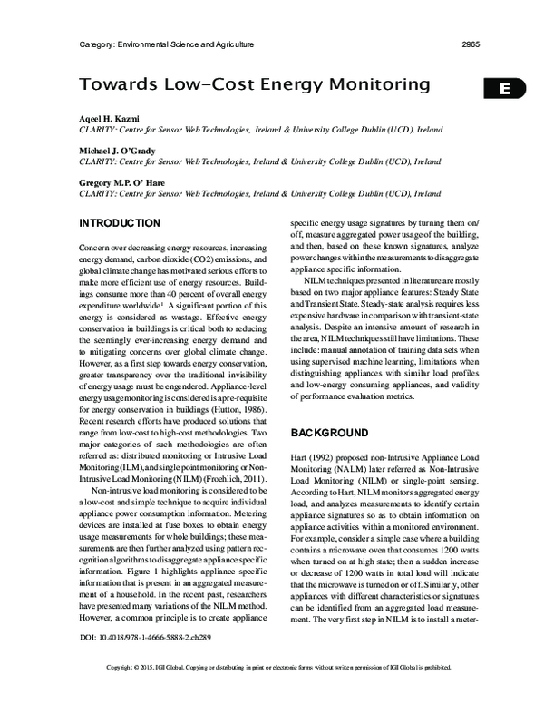 (PDF) Towards Low-Cost Energy Monitoring | Aqeel H. Kazmi - Academia.edu