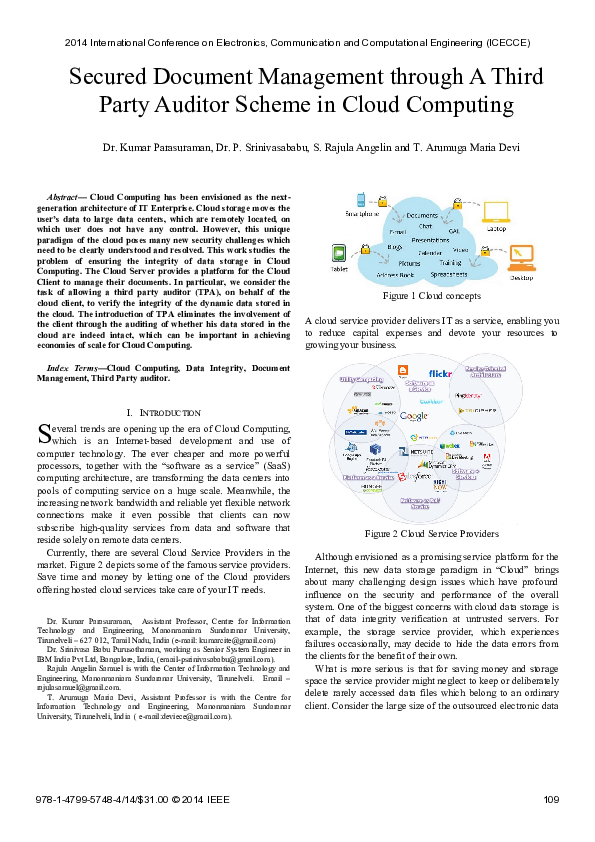 (PDF) Secured document management through a third party auditor scheme ...