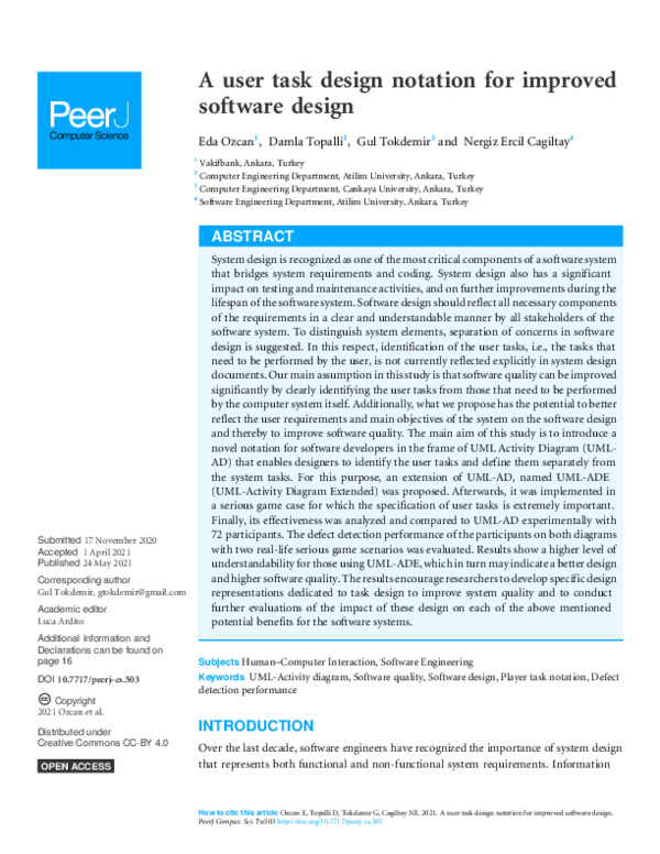 (PDF) A user task design notation for improved software design