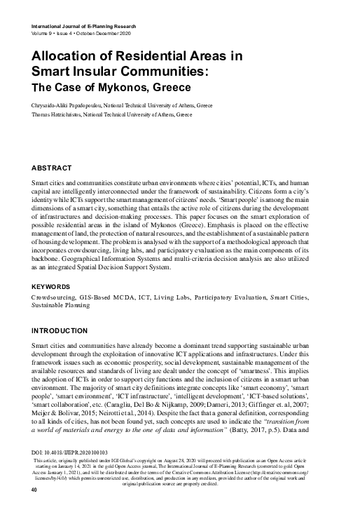 (PDF) Allocation of Residential Areas in Smart Insular Communities