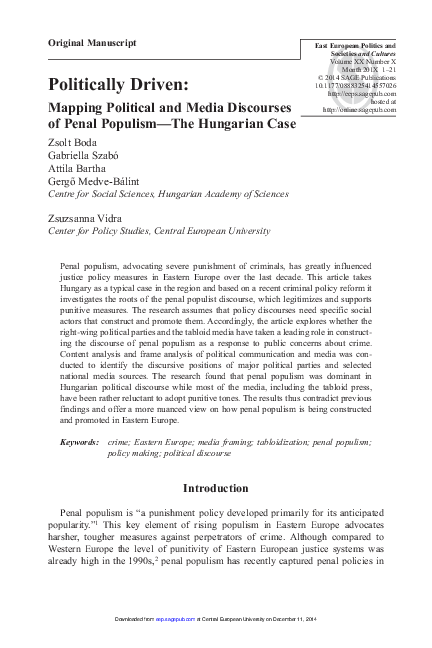 (PDF) Politically Driven