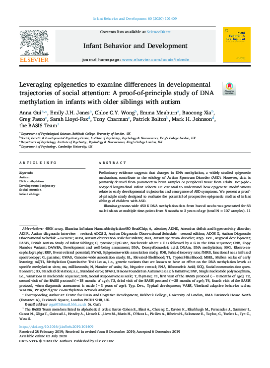 (PDF) Infant Behavior and Development