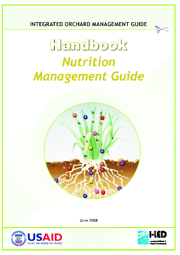 (PDF) Nutrient Management - Horticulture Training Module, CNFA & I-LED Programme, USAID