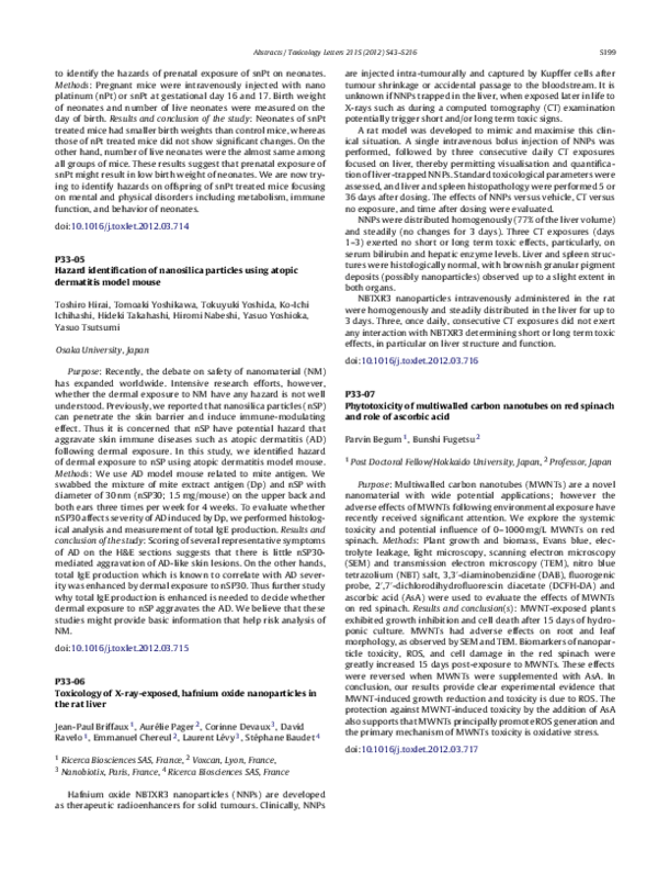 (PDF) Phytotoxicity of multi-walled carbon nanotubes assessed by ...
