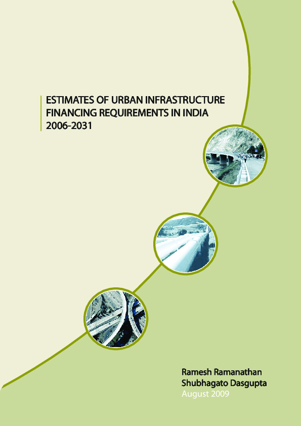 (PDF) Estimates of Urban Infrastructure Financing Requirements in India ...