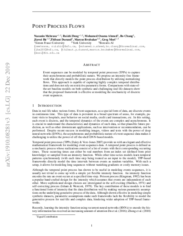 (PDF) Point Process Flows