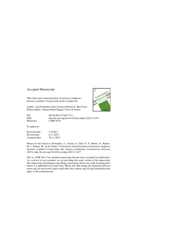 (PDF) Structural characterization of inclusion complex of stigmasterol ...