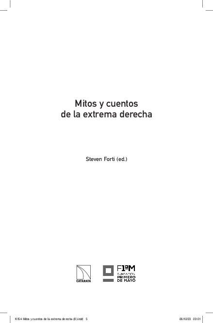 (PDF) Steven Forti (ed.), Mitos y cuentos de la extrema derecha, Madrid ...