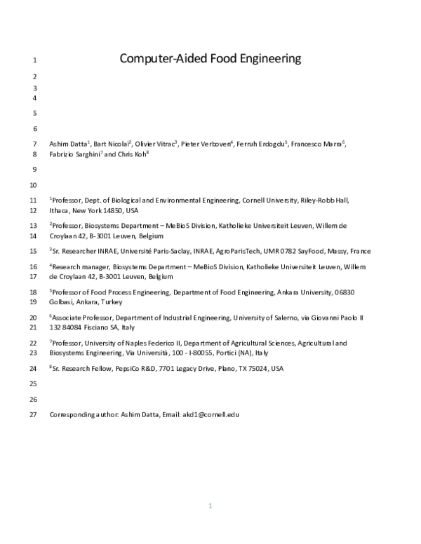 (PDF) Computer-aided food engineering