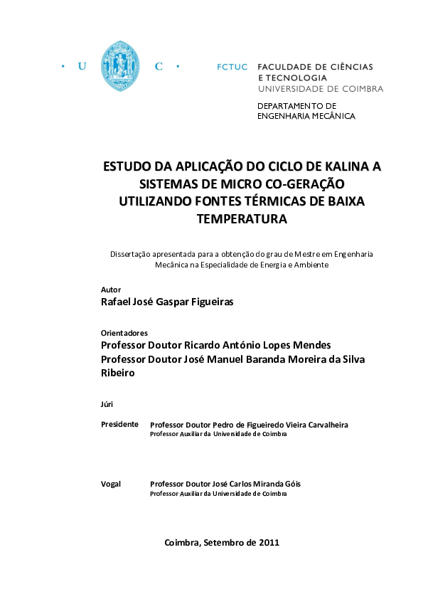 (PDF) Estudo da aplicação do ciclo de Kalina a sistemas de micro ...