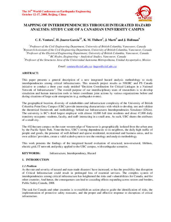 (PDF) Mapping of Interdependencies Through Integrated Hazard Analysis ...