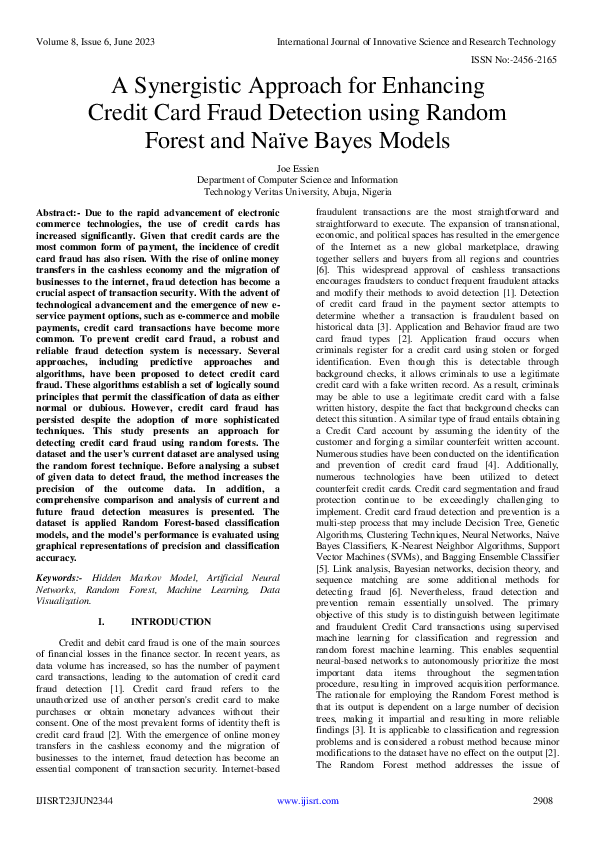 (PDF) A Synergistic Approach for Enhancing Credit Card Fraud Detection ...