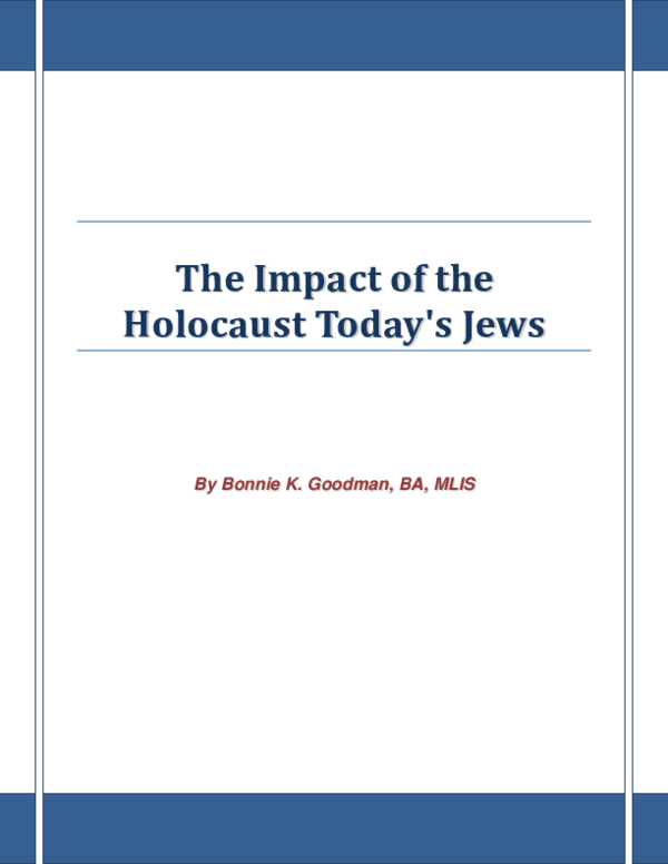 (PDF) The Impact of the Holocaust on Today's Jews