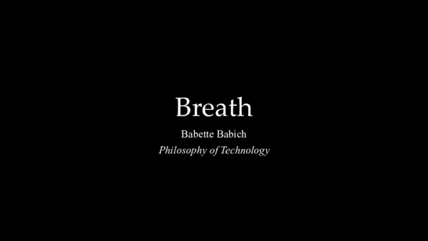 (PPT) Breath: Technology and Built Environments