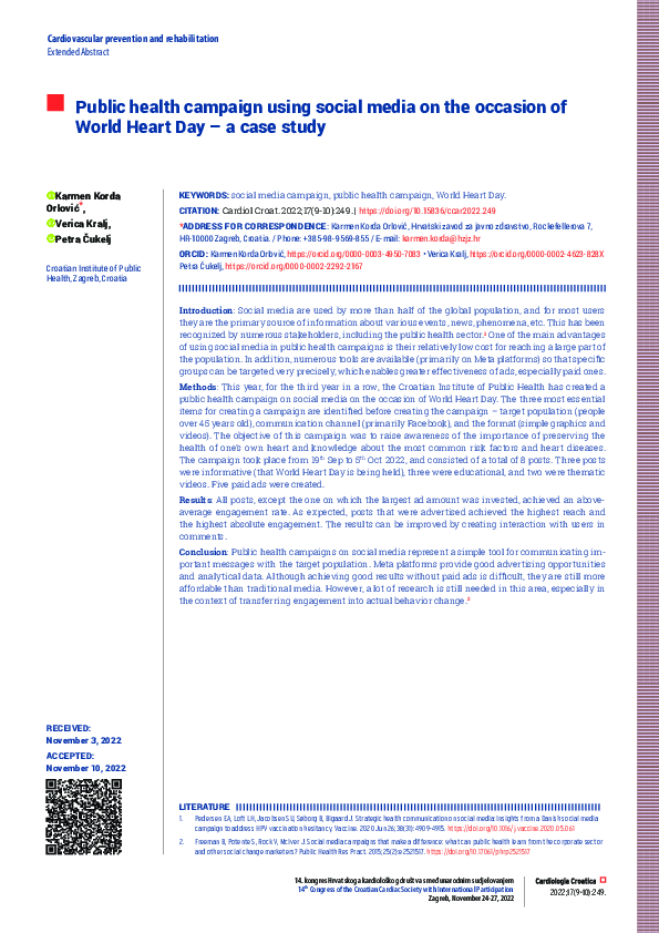 (PDF) Public health campaign using social media on the occasion of ...