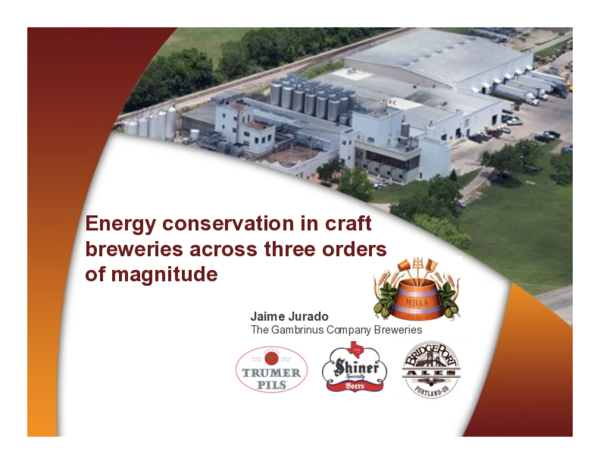 Energy conservation in craft breweries across three orders of magnitude