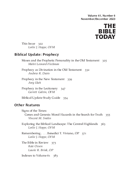 (PDF) Prophecy as Divination in the Old Testament
