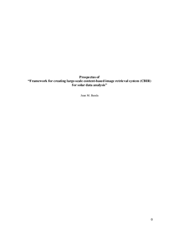 Pdf Framework For Creating Large Scale Content Based Image Retrieval