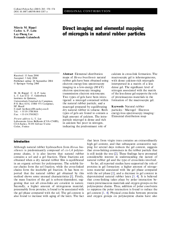 (PDF) Direct imaging and elemental mapping of microgels in natural ...