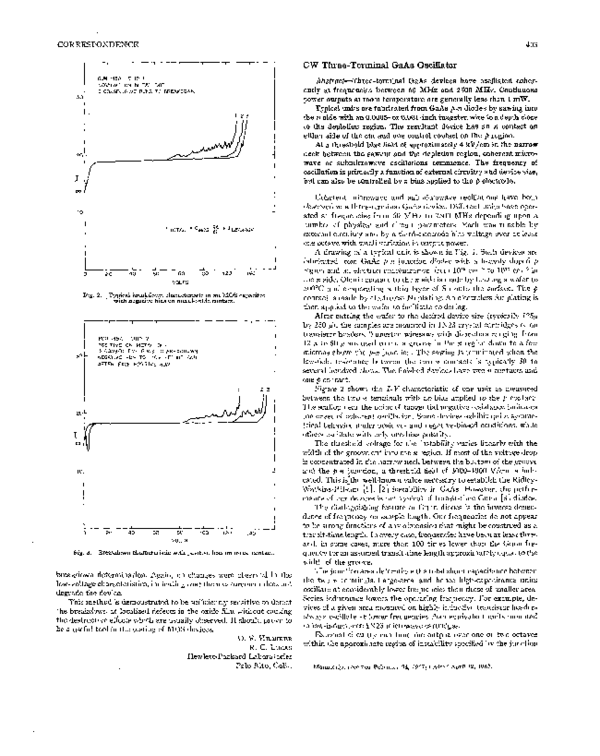 (PDF) CW three-terminal GaAs oscillator