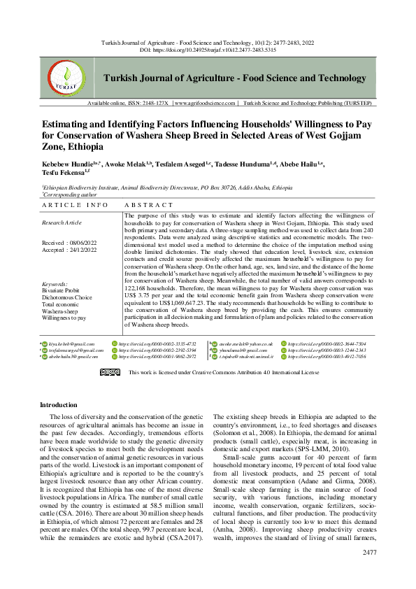 (PDF) Estimating and Identifying Factors Influencing Households ...