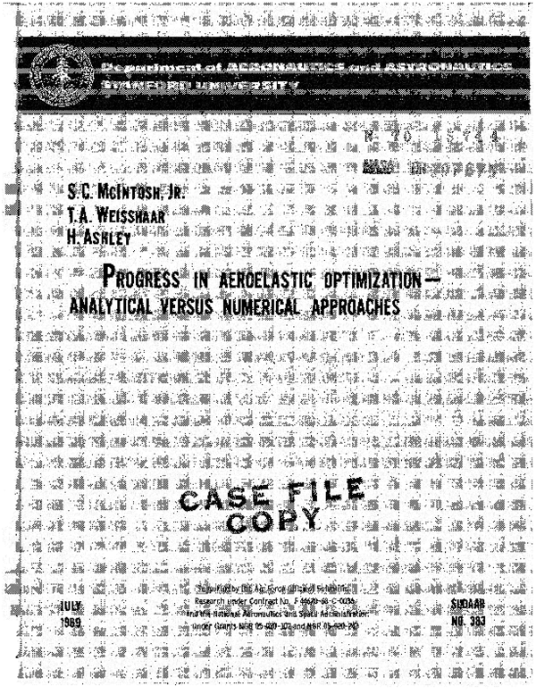 (PDF) Progress in aeroelastic optimization - Analytical versus ...