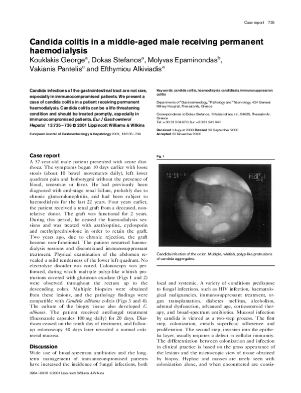 (PDF) Candida colitis in a middle-aged male receiving permanent ...
