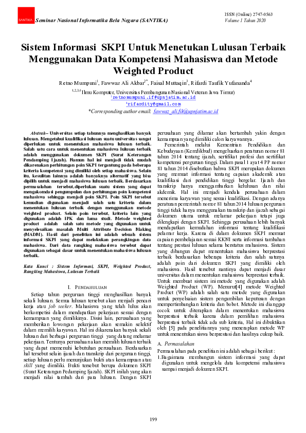 (PDF) Sistem Informasi SKPI Untuk Menetukan Lulusan Terbaik Menggunakan ...