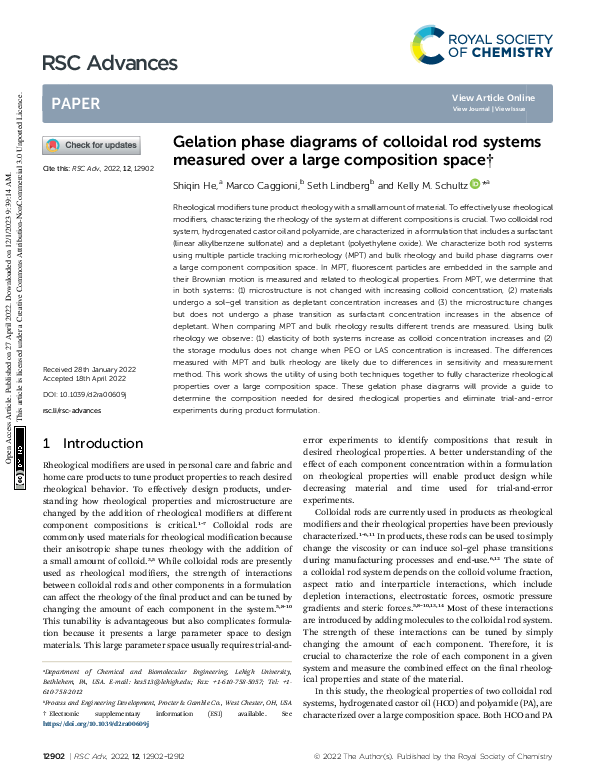 (PDF) Gelation phase diagrams of colloidal rod systems measured over a ...