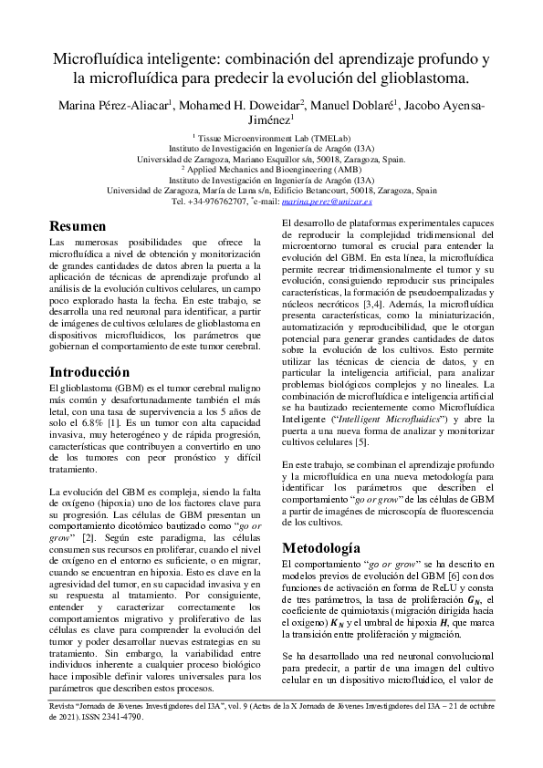 (PDF) Microfluídica inteligente: combinación del aprendizaje profundo y ...