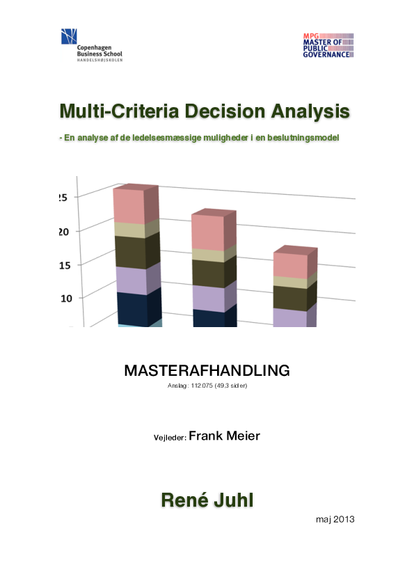 (PDF) Multicriteria Decision Analysis