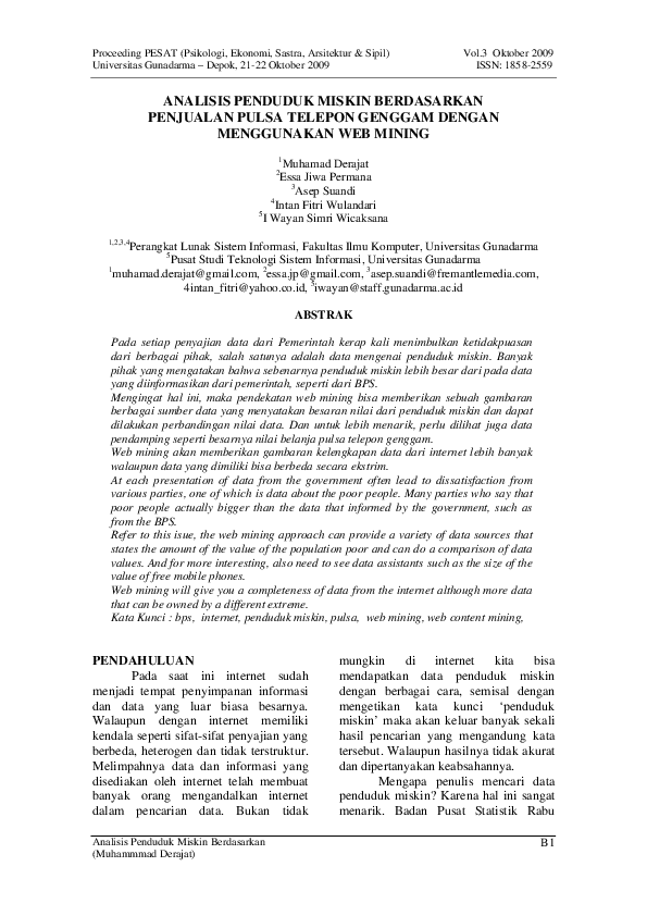 (PDF) Analisis Penduduk Miskin Berdasarkan Penjualan Pulsa Telepon ...
