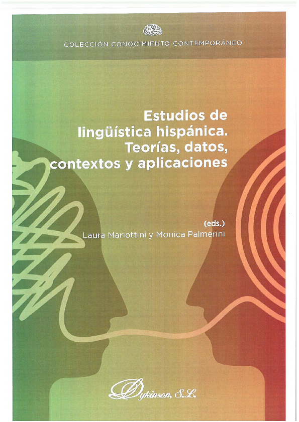 (PDF) Estudios de lingüística hispánica. Teorías, Datos, Contextos y Aplicaciones