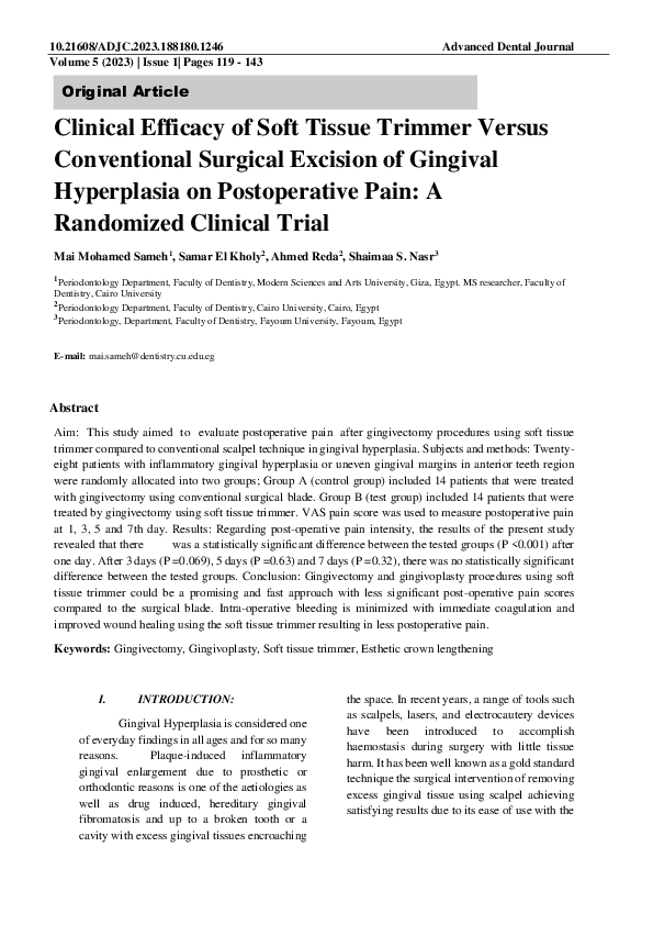 (PDF) Clinical Efficacy of Soft Tissue Trimmer versus conventional ...