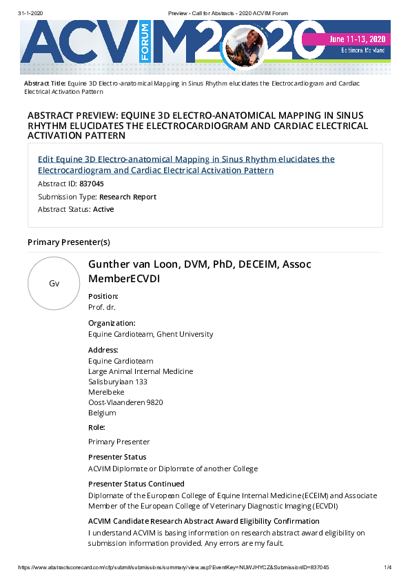 (PDF) Equine 3D electro-anatomical mapping in sinus rhythm elucidates ...