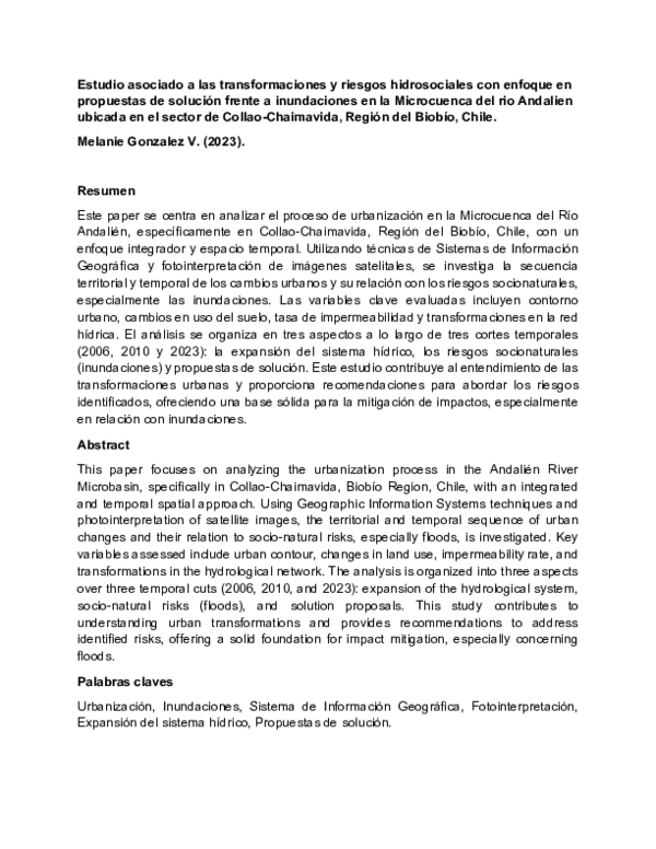 (PDF) Estudio asociado a las transformaciones y riesgos hidrosociales ...
