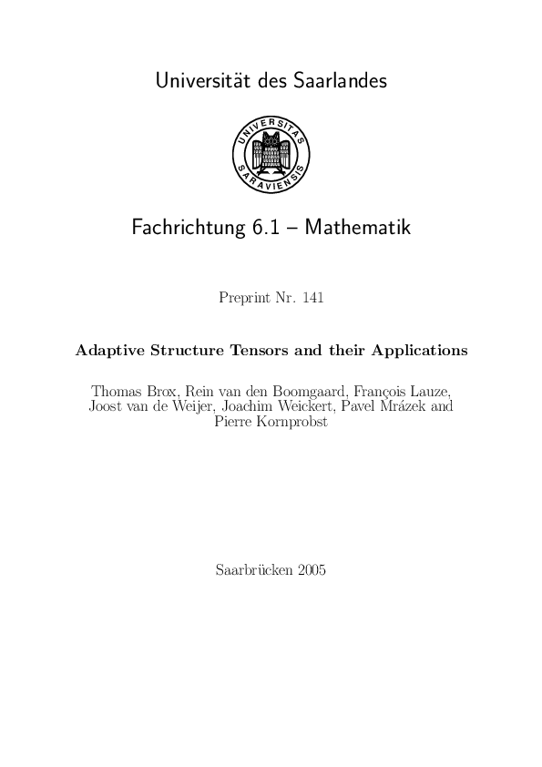 (PDF) Visualization and Processing of Tensor Fields