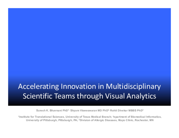 (PDF) Towards Team-Centered Informatics: Accelerating Innovation in Multidisciplinary Scientific ...