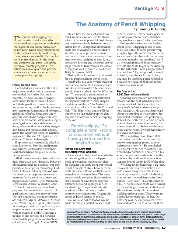 (PDF) The Anatomy of Pencil Whipping