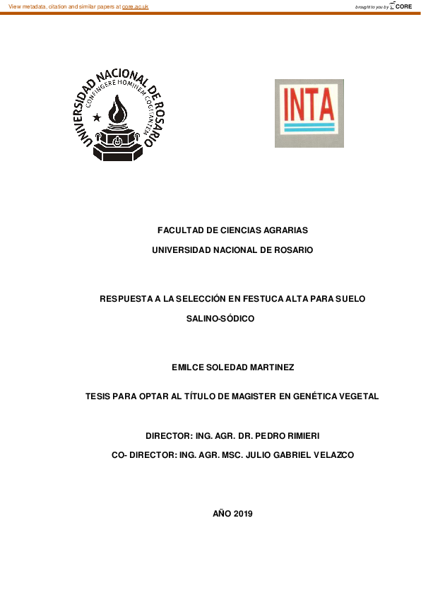 (PDF) Respuesta a la selección en festuca alta para suelo salino-sódico ...