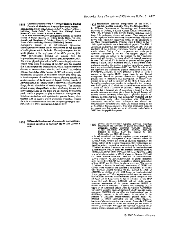 (PDF) Interactions between components of the MHC I peptide loading complex