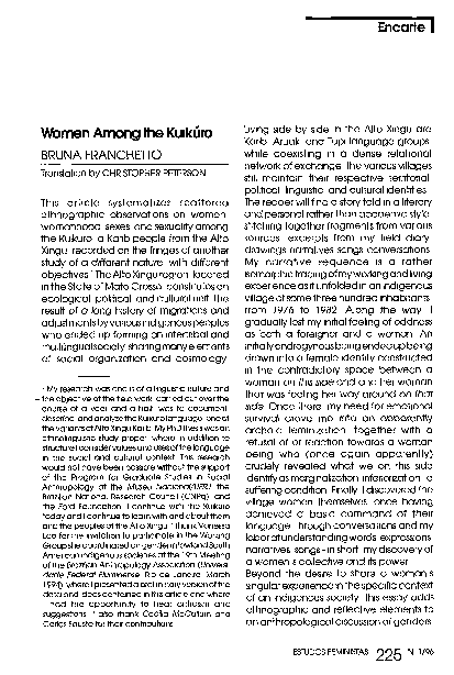 (PDF) Women Among the Kuikuro