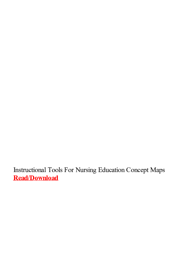 (PDF) Instructional tools for nursing education: concept maps