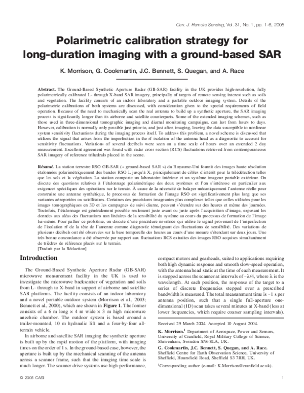 Polarimetric calibration strategy for long-duration imaging with a ground-based SAR