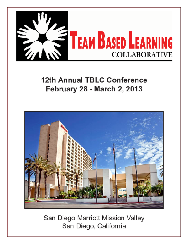 (PDF) Why Not Try Team-Based Learning to Improve Student Nurses ...