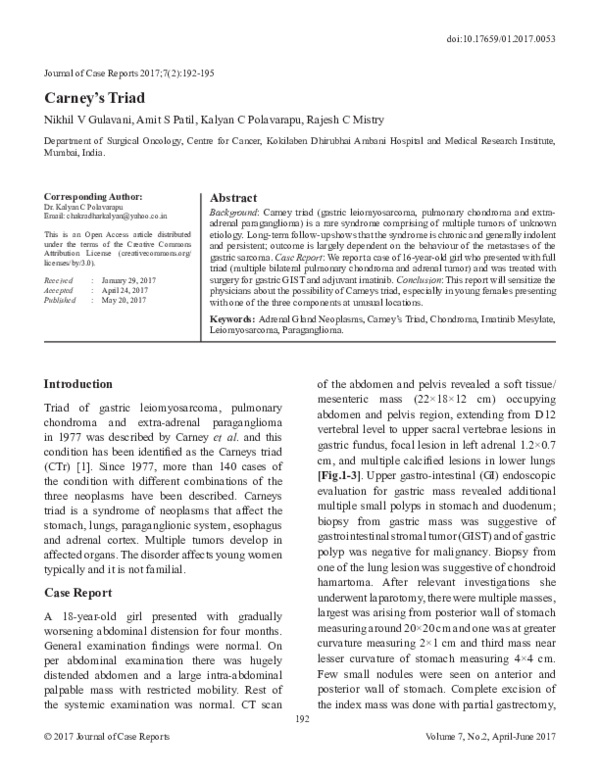 (PDF) Carney’s Triad