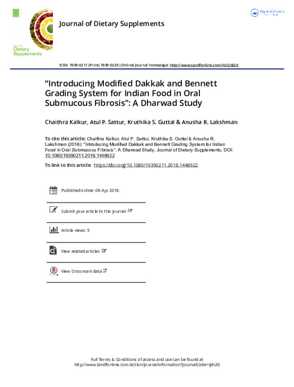 (PDF) “Introducing Modified Dakkak and Bennett Grading System for ...